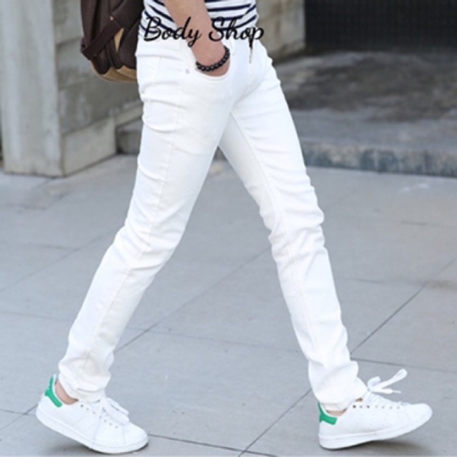 Jeans Putih White Jeans Slimfit For Man | Shopee Malaysia