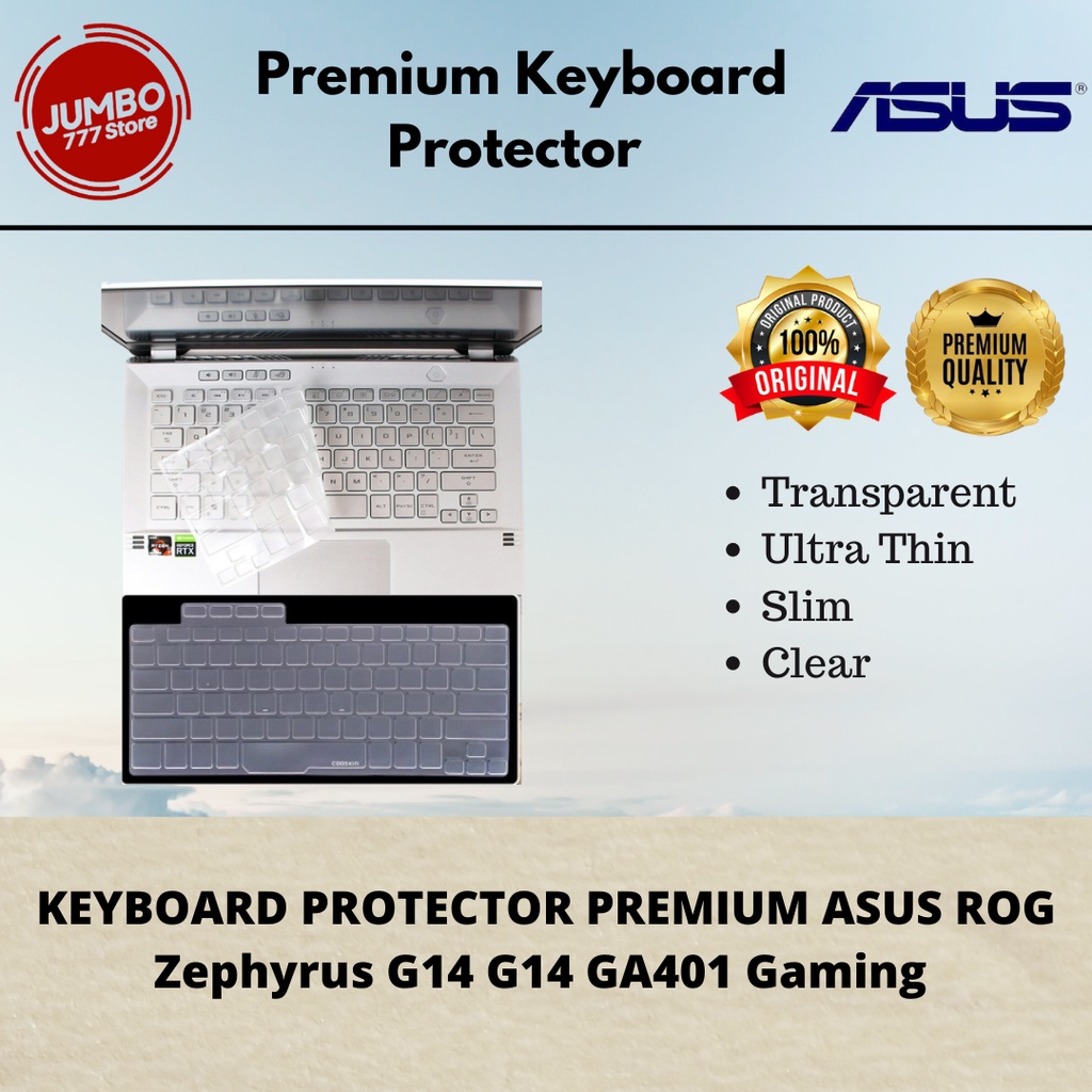 Premium Keyboard Protector ASUS ROG ZEPHYRUS G14 GA401 gaming | Shopee ...