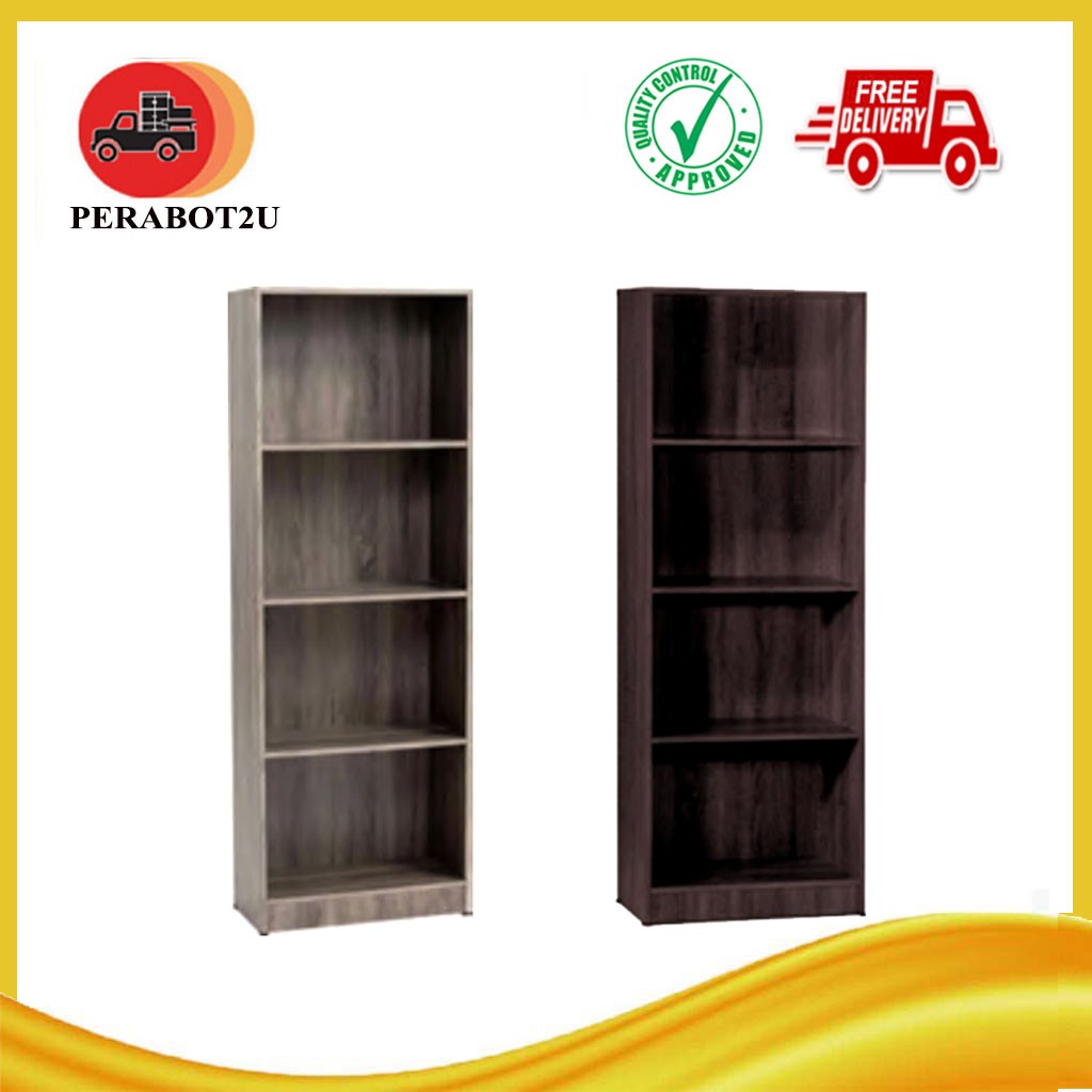 P2U Almari 4 Petak Terbuka / Rak Buku / 4 CompartmentFileCabinet ...