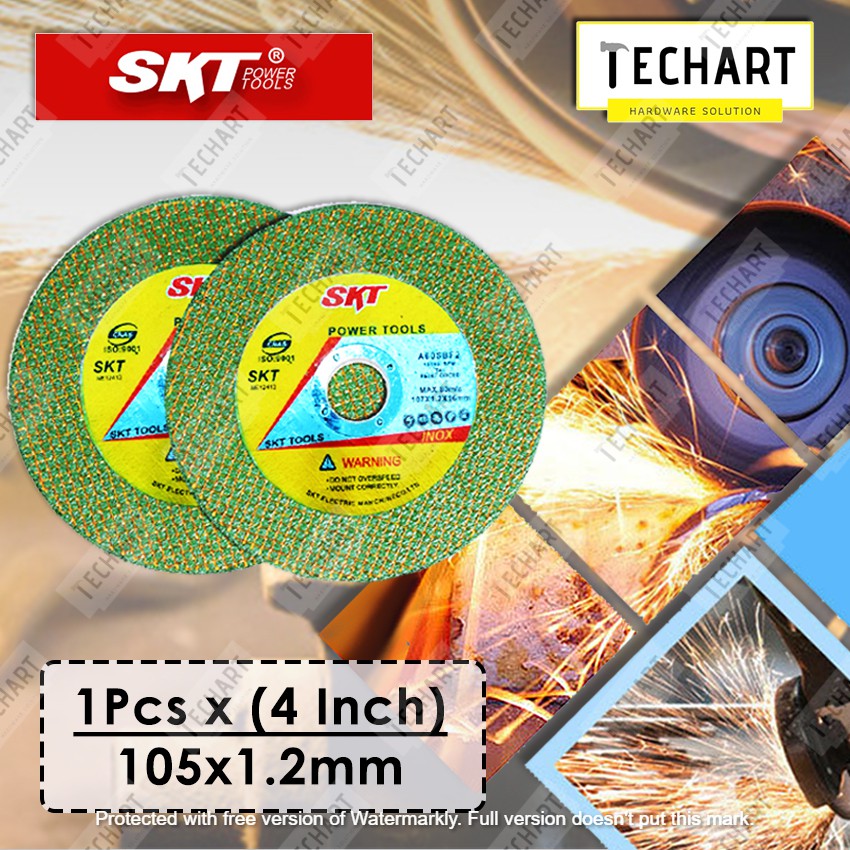 SKT 4" x 1.2mm (Green Color) Ultra Thin 105mm High Quality 2 Layer Mesh ...