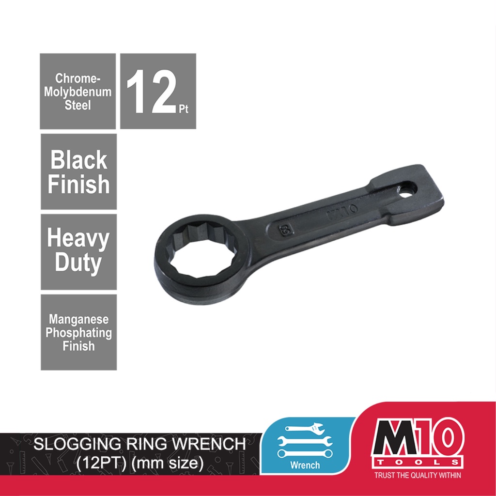 M10 Slogging Ring Wrench (12Ppt) - mm -54 / 55 / 60 / 65 mm | Shopee Malaysia