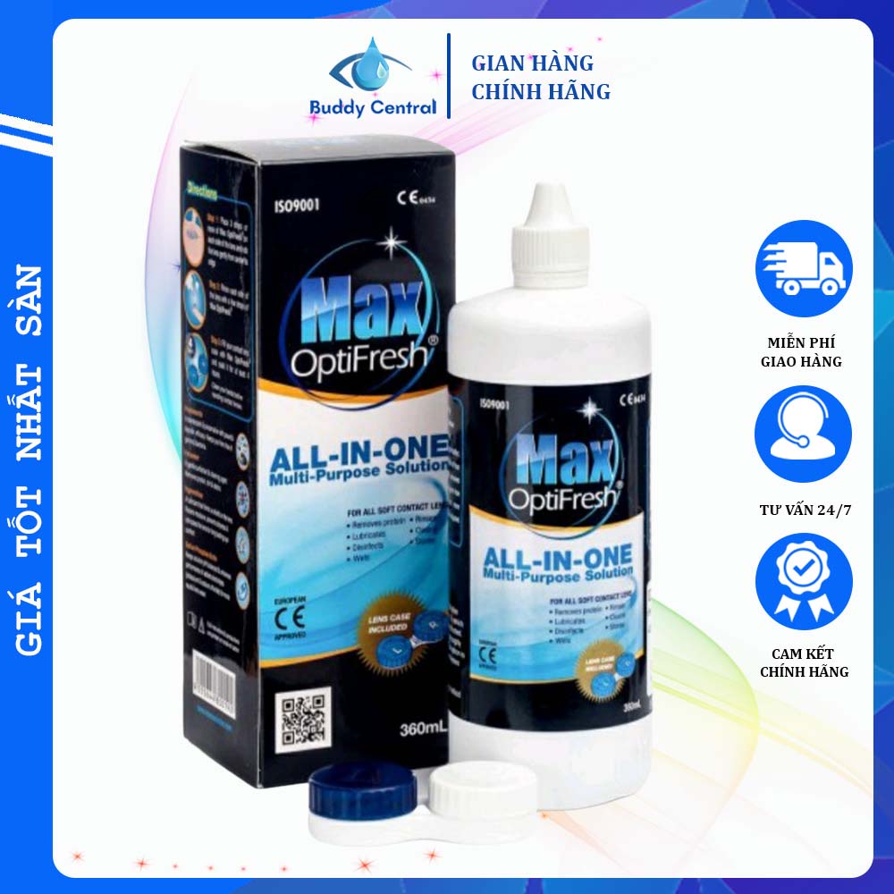 Max Optifresh Contact lens Soak Water 360ml | Shopee Malaysia