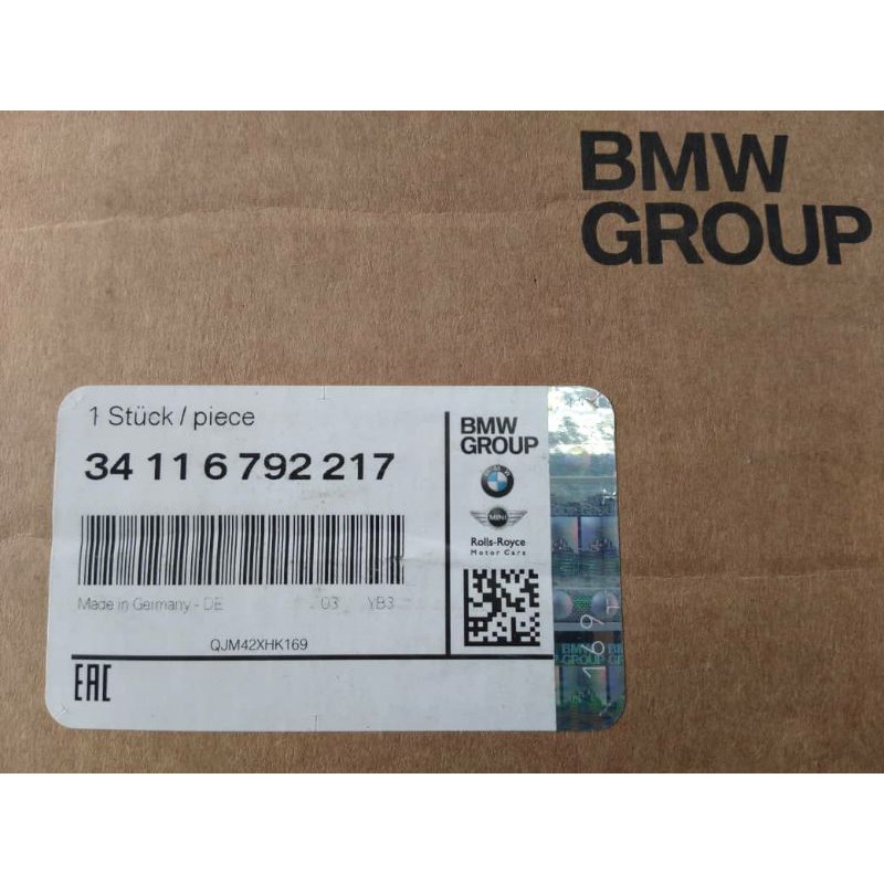 ONE PAIR BRAKE DISC ( FRONT ) ORIGINAL FOR BMW E81 / E87 / E88 / F20 ...