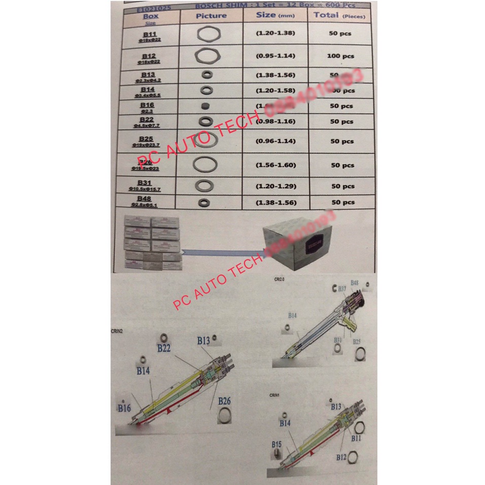 Boseh B14 Boss Nozzle Shim Secondary Tip 1 Box Of 50 Pcs. | Shopee Malaysia
