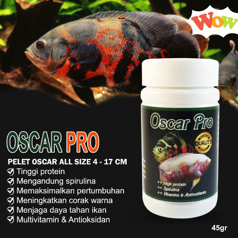 Oscar Tiger Batik Albino premium pro Fish Feed Pellets | Shopee Malaysia