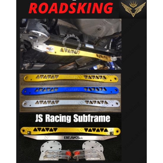 JS RACING SUBFRAME BAR VIOS CITY JAZZ ALZA HRV SAGA BLM FLX AXIA MYVI ...