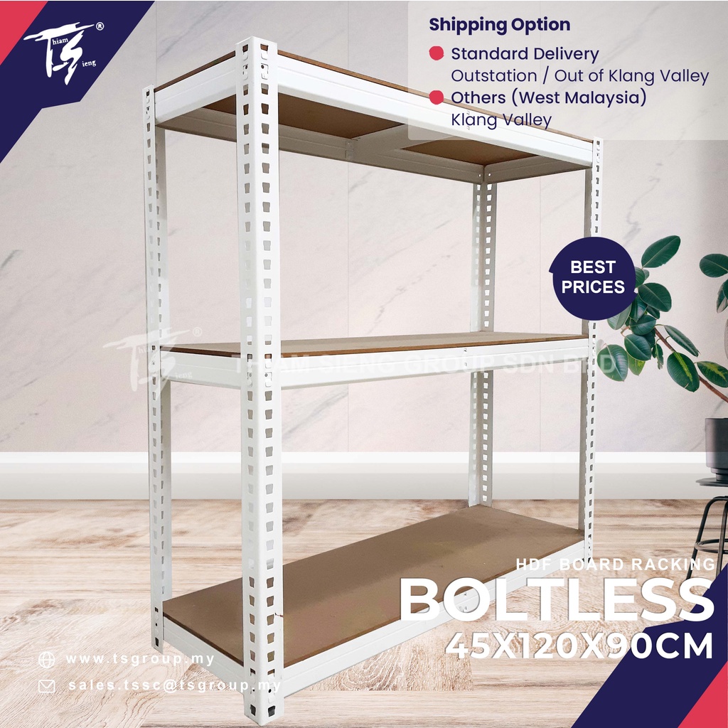 TSBRILLIANT Racking Boltless DIY W45xL90xH120 - Multipurpose Racking ...