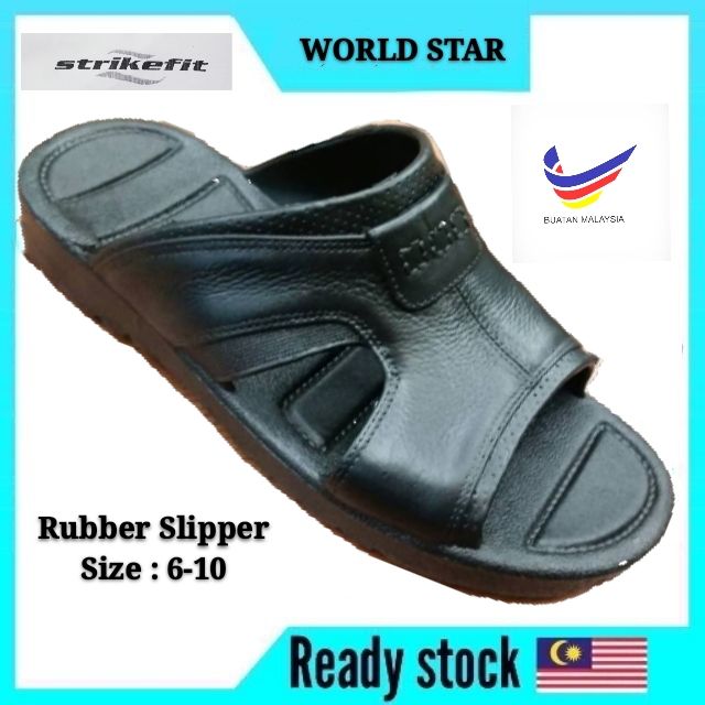 🔥🔥Strikefit Men Rubber Slipper (Selipar Getah Lelaki) ～Size :6-10 ...