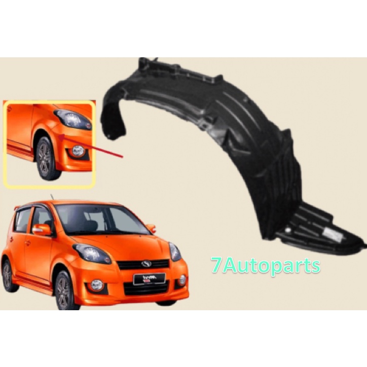 ORIGINAL SPEC PERODUA MYVI OLD SE1 SE2 FENDER COVER LINER DAUN PISANG ...