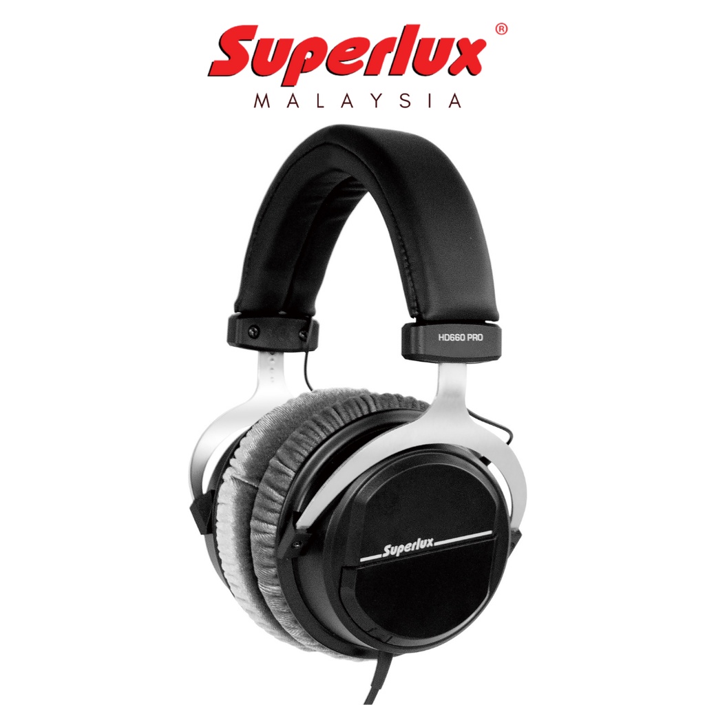 SUPERLUX HD660 PRO SERIES CLOSED BACK HEADPHONE (OVER-EAR HP/ DYNAMIC HEAD PHONE) | Shopee Malaysia
