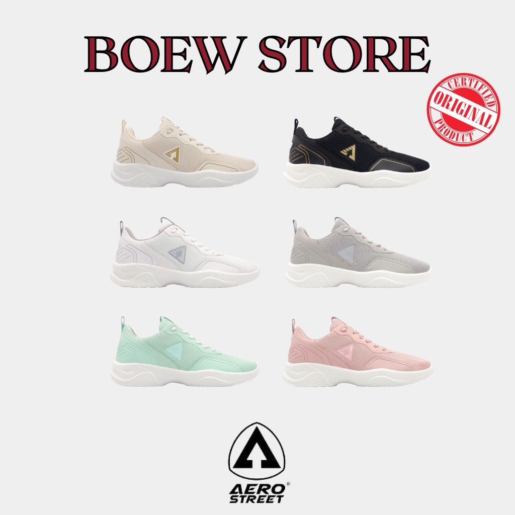 HITAM PUTIH Aerostreet Jennie White Gold / Black Gold / White / Gray ...