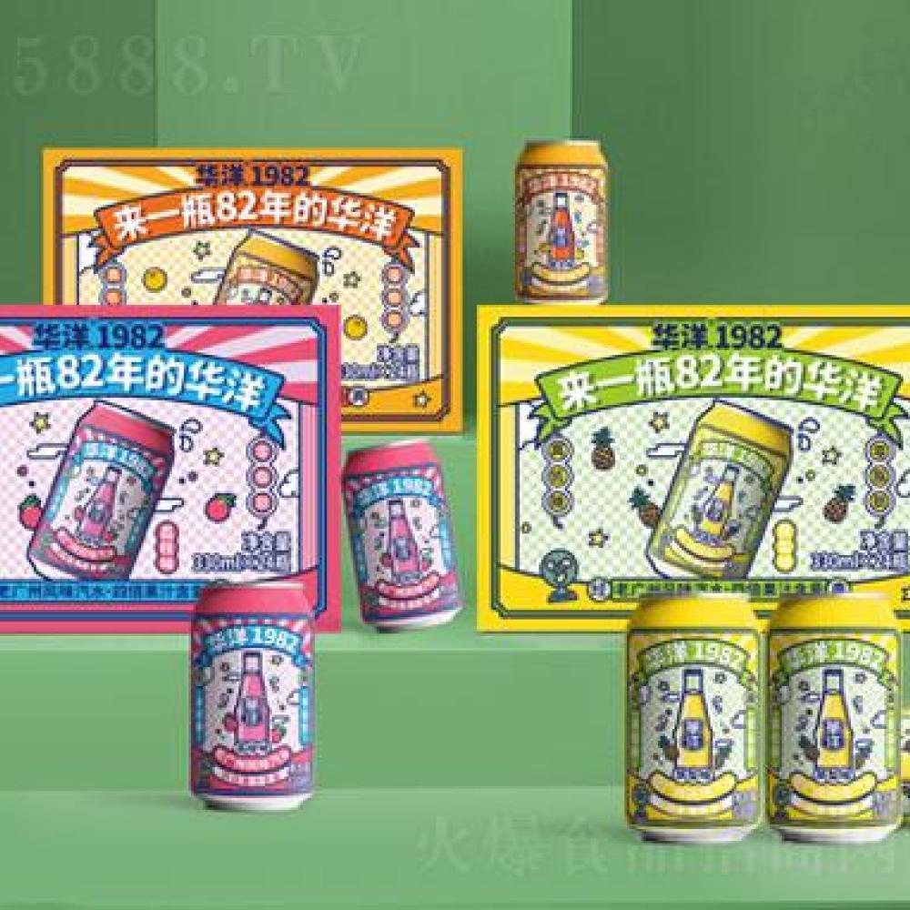 华洋1982汽水 橙子 荔枝 黄梨 Hua Yang Drinks 330ML | Shopee Malaysia