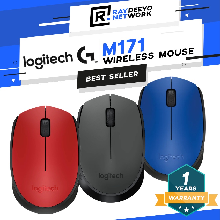 Logitech M171 Wireless Mouse [Ambidextrous Design] | Shopee Malaysia