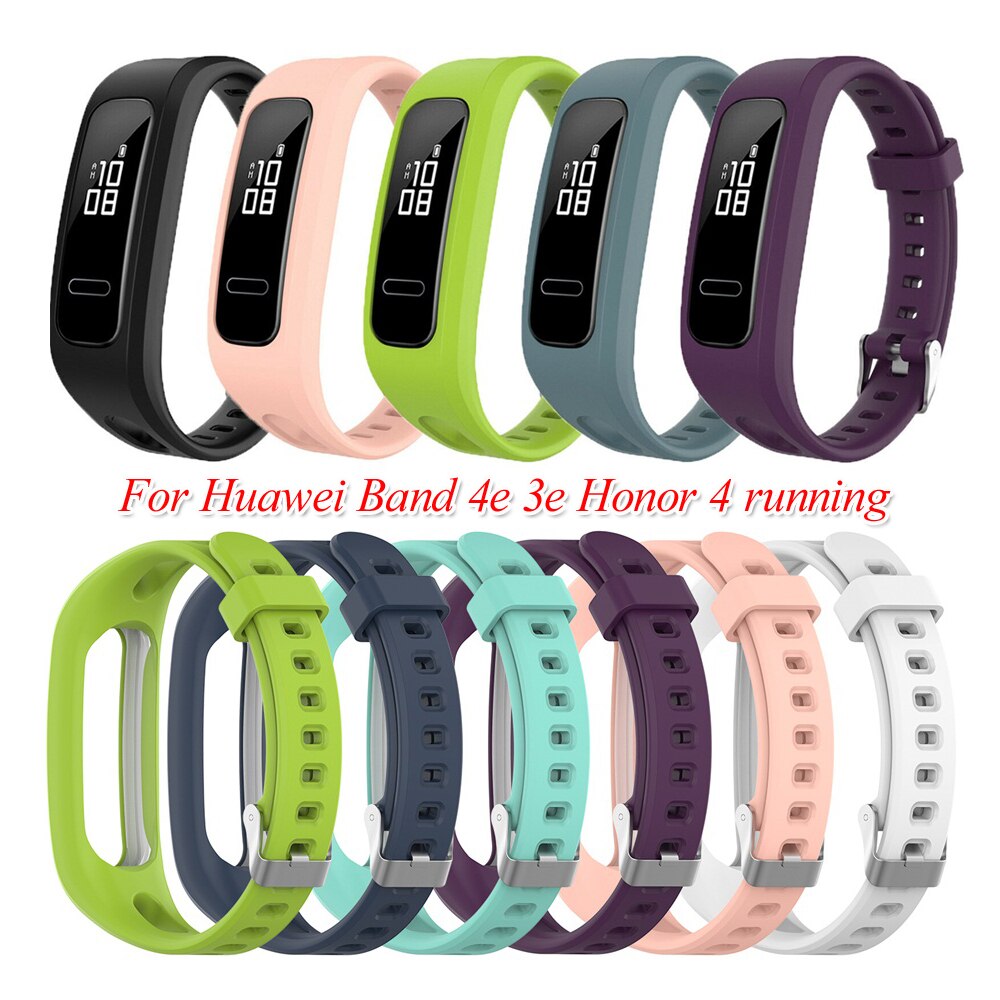 Strap for Huawei Band 4e 3e Bracelet Silicone Replacement Watch Band ...