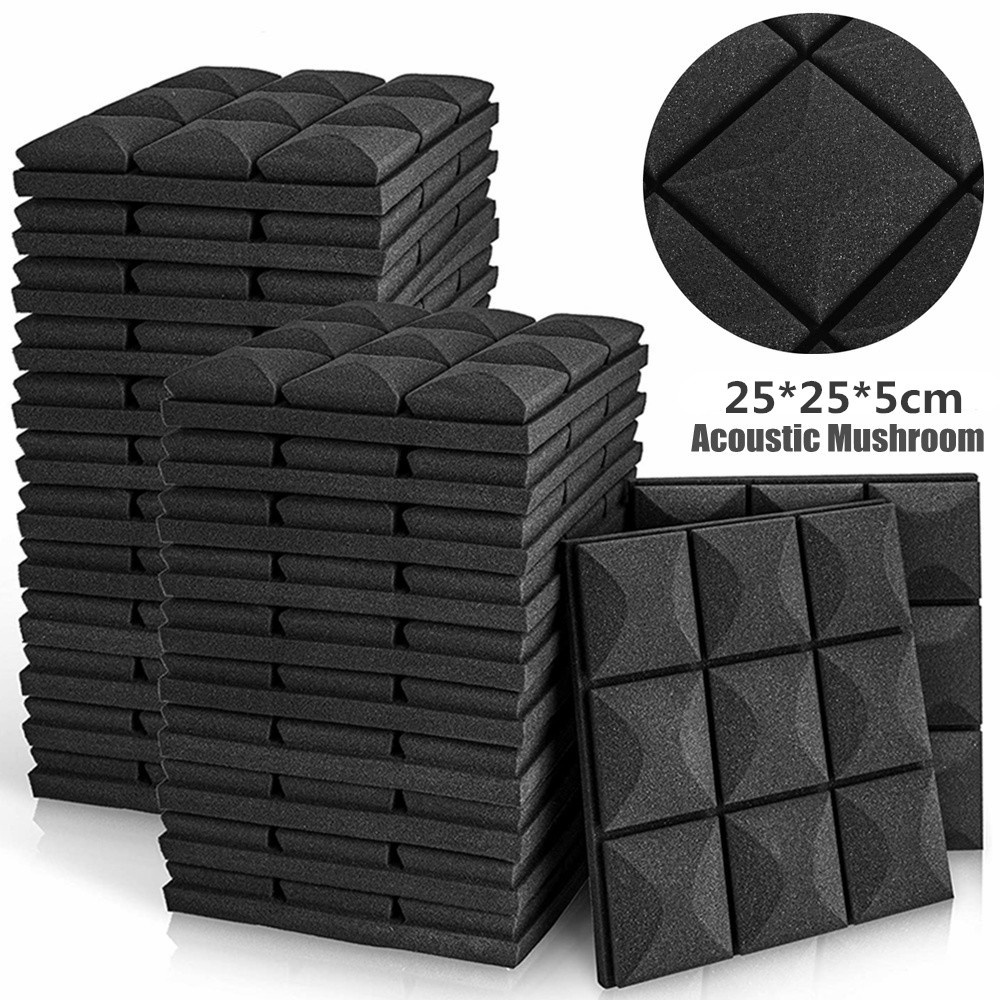 24Pcs Studio Acoustic Foam Panels Bedroom Sound Proof Foam Panels KTV ...
