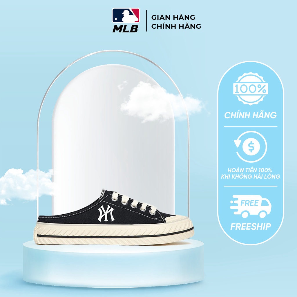 Genuine Black MLB Playball Origin NY Mule Shoes | Shopee Malaysia
