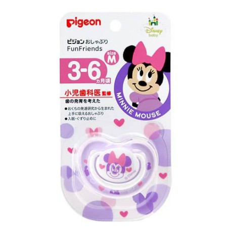 Original Pigeon Fun Friends Soother Pacifier Disney Mickey and Minnie ...