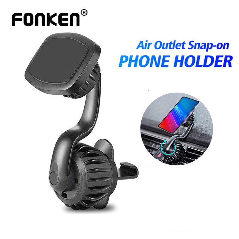 FONKEN Universal car phone holder magnet stand In Car rotatable ...