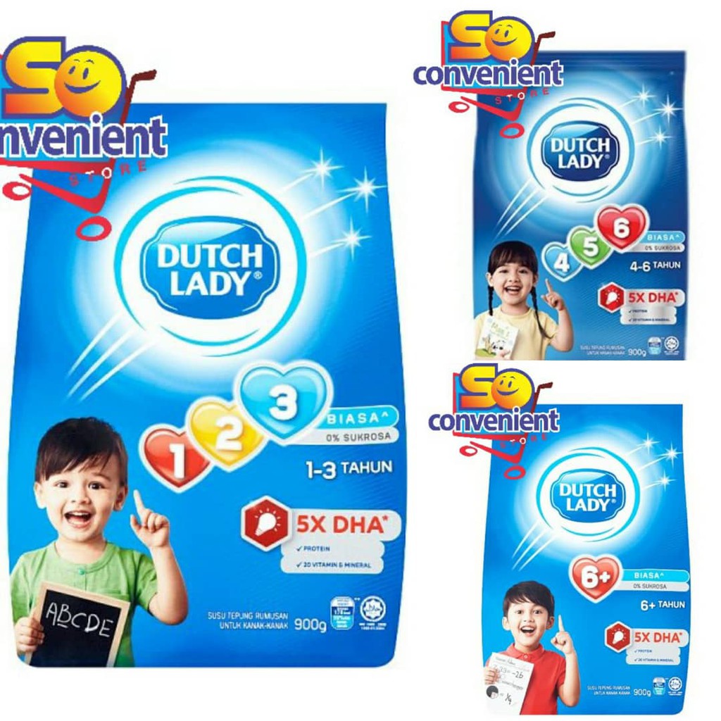 Dutch Lady Plain Formulated Milk Powder 900g | Shopee Malaysia
