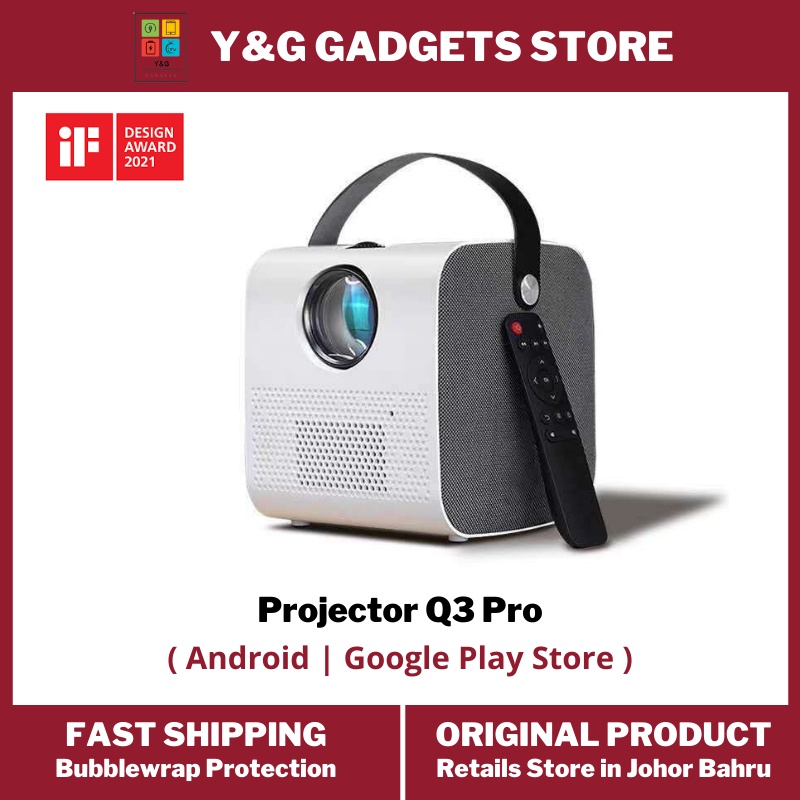 HD Projector Q3 Pro | HD 1080P | Built-in Android OS | Portable Mini ...