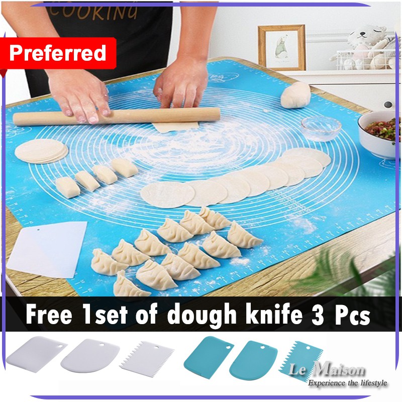 Silicone Baking Rolling Mat Kneading Dough Pad Non-stick Rolling Pad ...