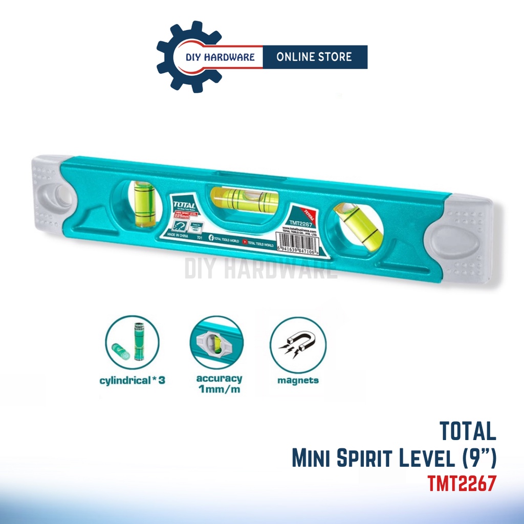 TOTAL Mini Spirit Level TMT2235 / TMT2267 | Shopee Malaysia