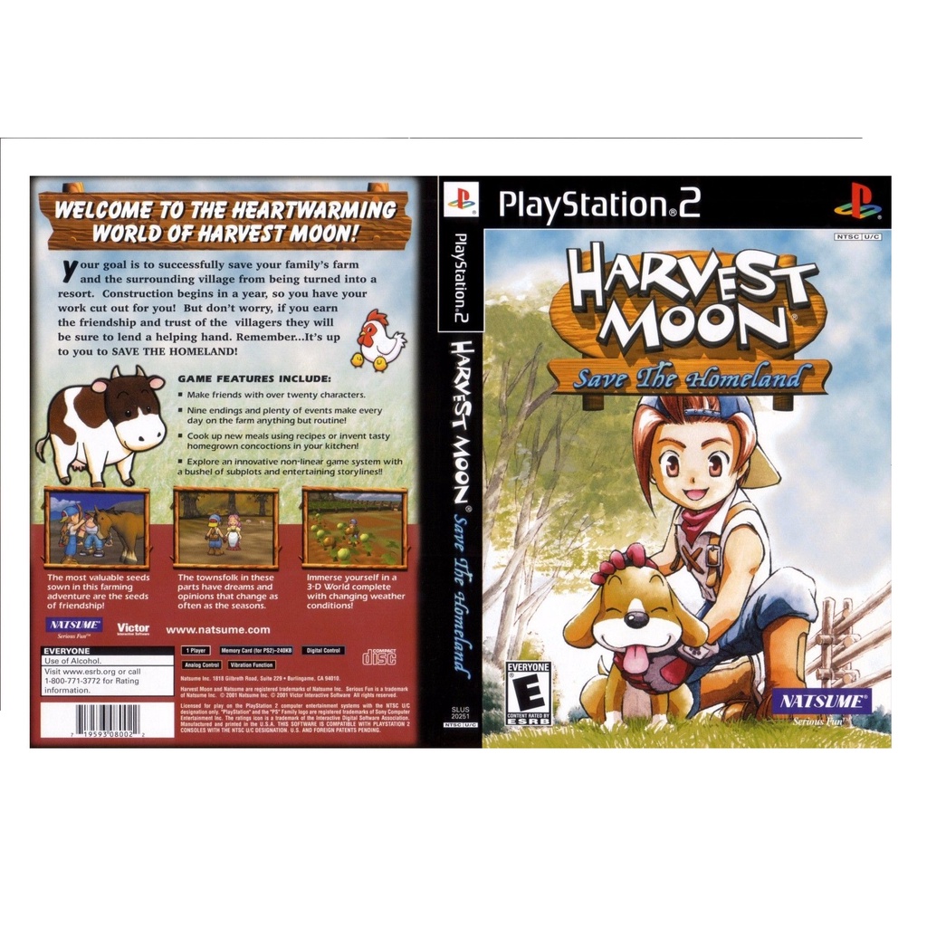 🔥PS2 CD DVD Games🔥 Harvest Moon Save The Homeland (CD Game) | Shopee ...