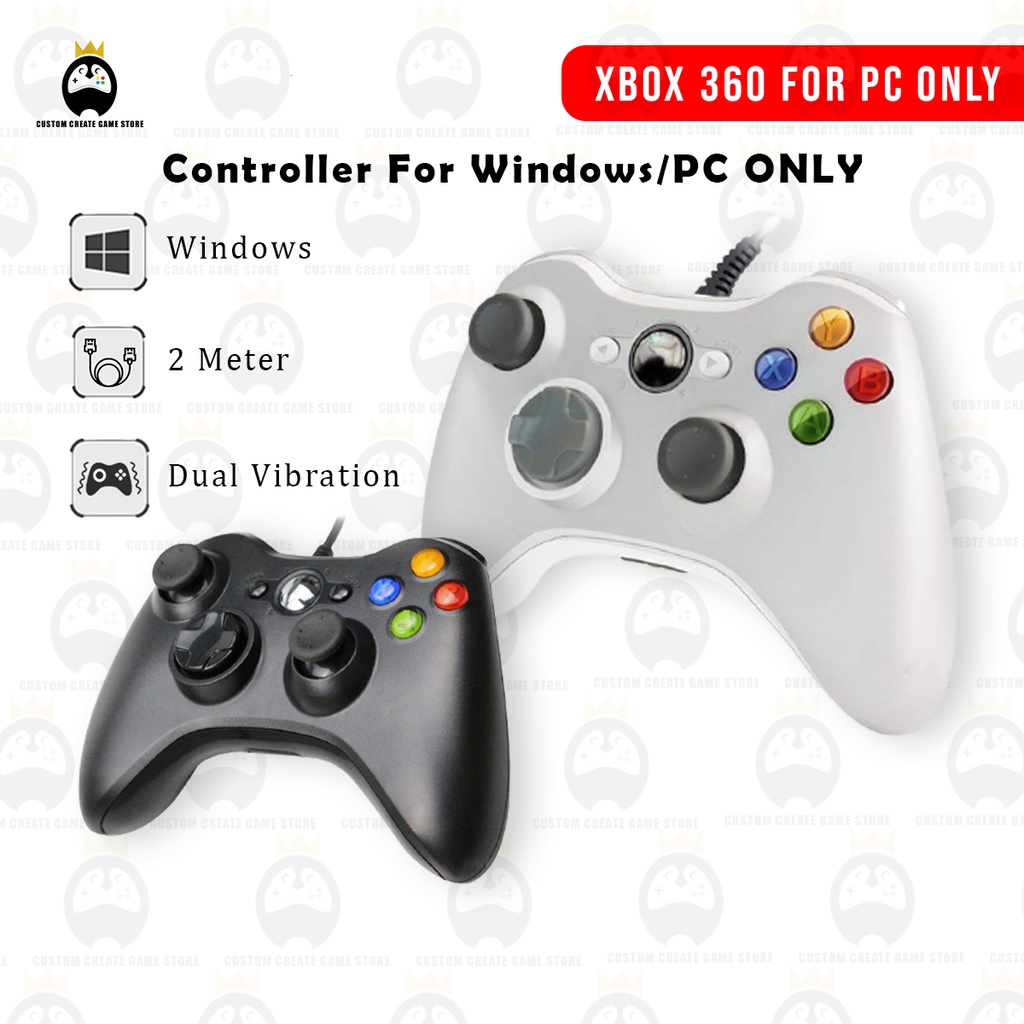 XBOX 360 Wired Controller FOR PC REMOTE PC MURAH 游戏手柄 PC Controller ...