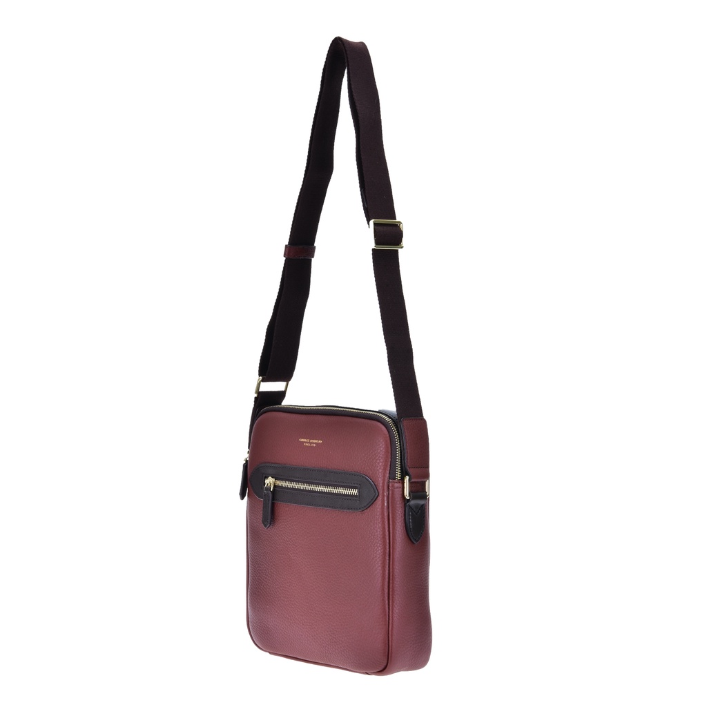 Charles Berkeley DURHAM Genuine Leather Calf Skin Crossbody Sling Bag ...