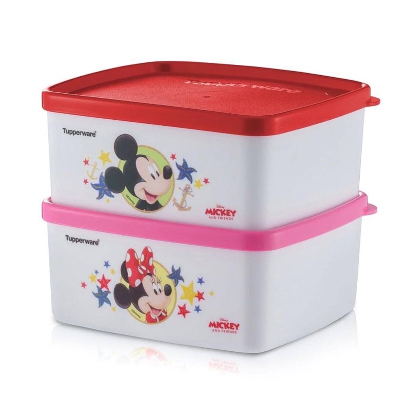 Mickey mouse set Tupperware 400ml(2pcs) | Shopee Malaysia