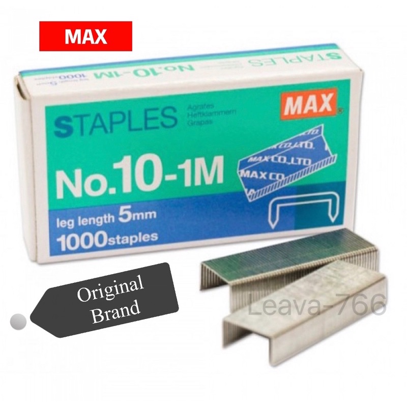original Brand 🔥Max staples No.10-1M 1Pcs - 1000 Staples Max No.10-1m ...