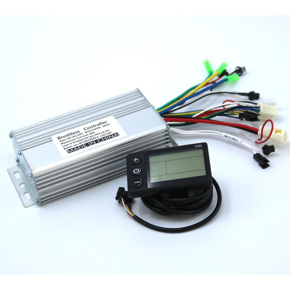 GREENTIME 24V/36V/48V /60V 500/600W BLDC motor controller E-bike brushless speed driver and S866 ...