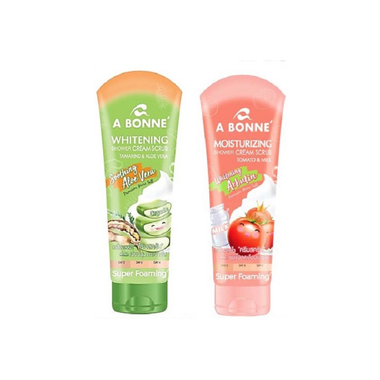 A BONNE Spa Milk Salt Cream Yogurt Shower Formula Body Scrub 350g ...