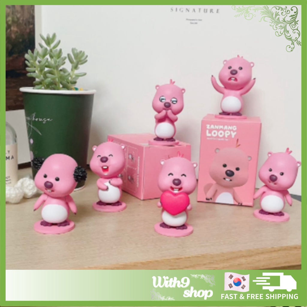 Pororo toy figure Cute Loopy 6 types Kids toy decorations | Shopee Malaysia