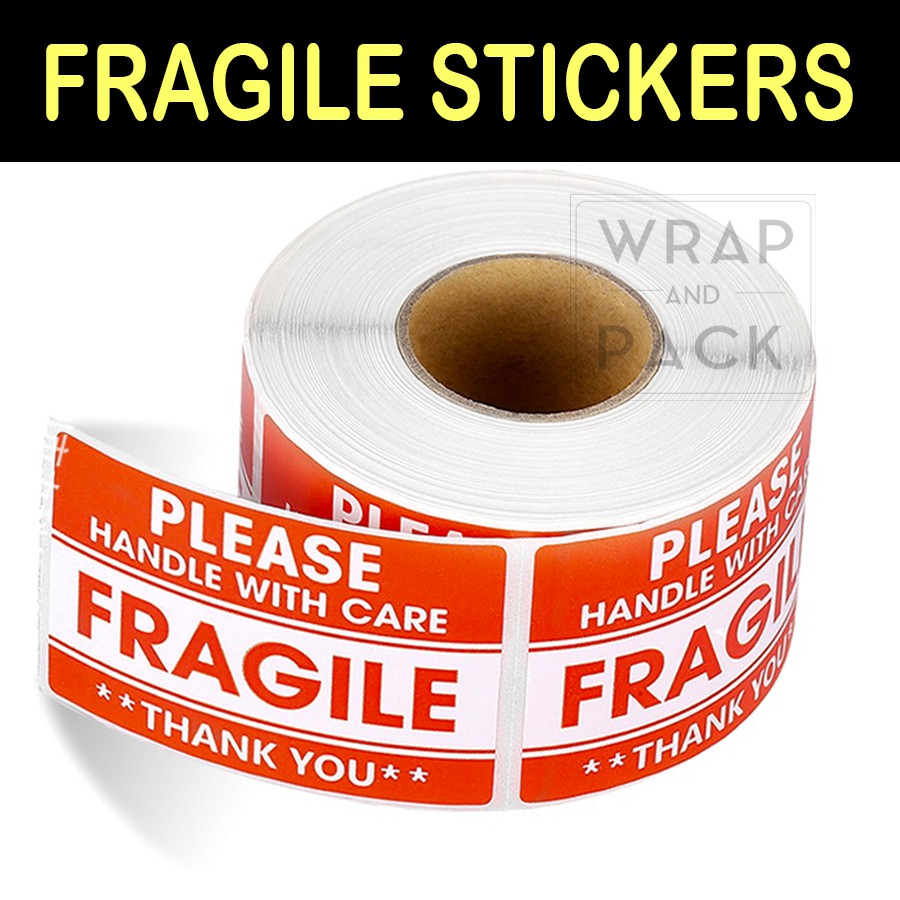 Fragile 2 x 3 Inches Sticker Roll | Fragile Stickers | Fragile Label ...