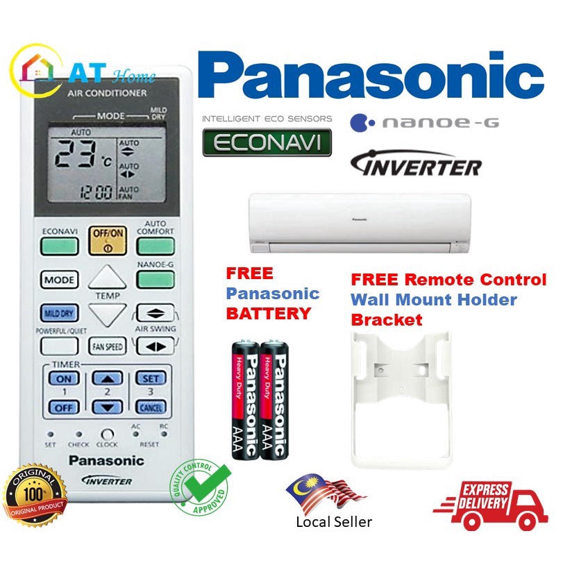 Panasonic Air Cond/Air Conditioner Remote Control (Original) (Inverter ...