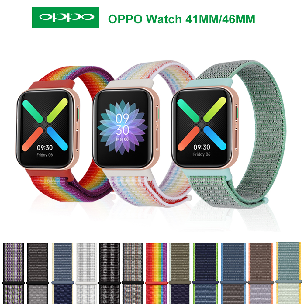 Nylon Woven Strap for OPPO watch 41mm 46mm band Smart watch replacment ...