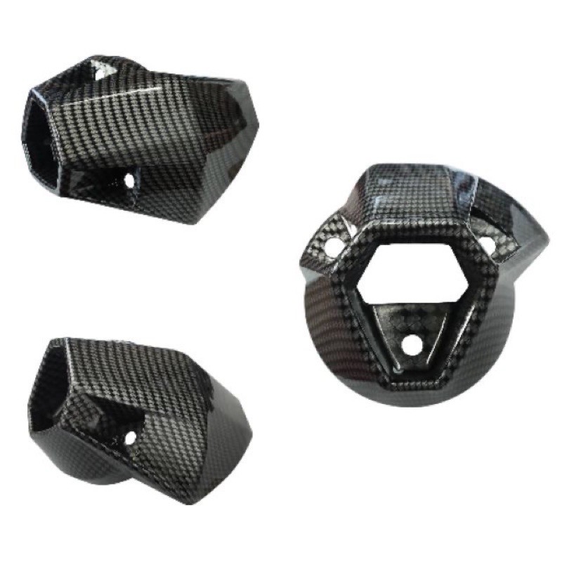 Honda RS150 RS150R Muffler End Cap Exhaust Cover Cap Carbon Fiber ...