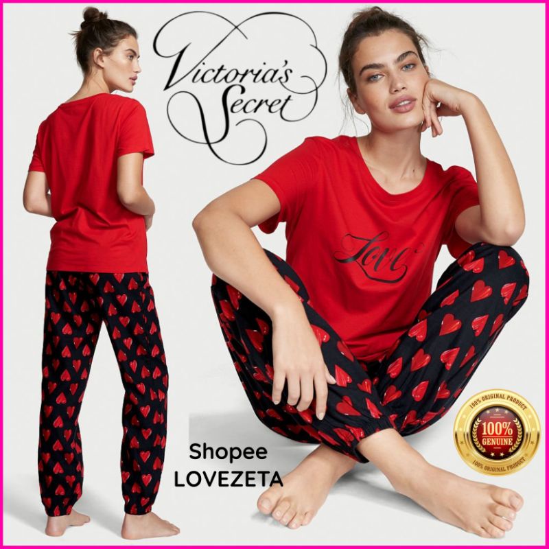 💯🇲🇾 𝙂𝙀𝙉𝙐𝙄𝙉𝙀 𝘽𝙊𝙐𝙏𝙄𝙌𝙐𝙀 𝙑𝙄𝘾𝙏𝙊𝙍𝙄𝘼'𝙎 𝙎𝙀𝘾𝙍𝙀𝙏 | VS RED LOVES PYJAMAS SET [XXL ...