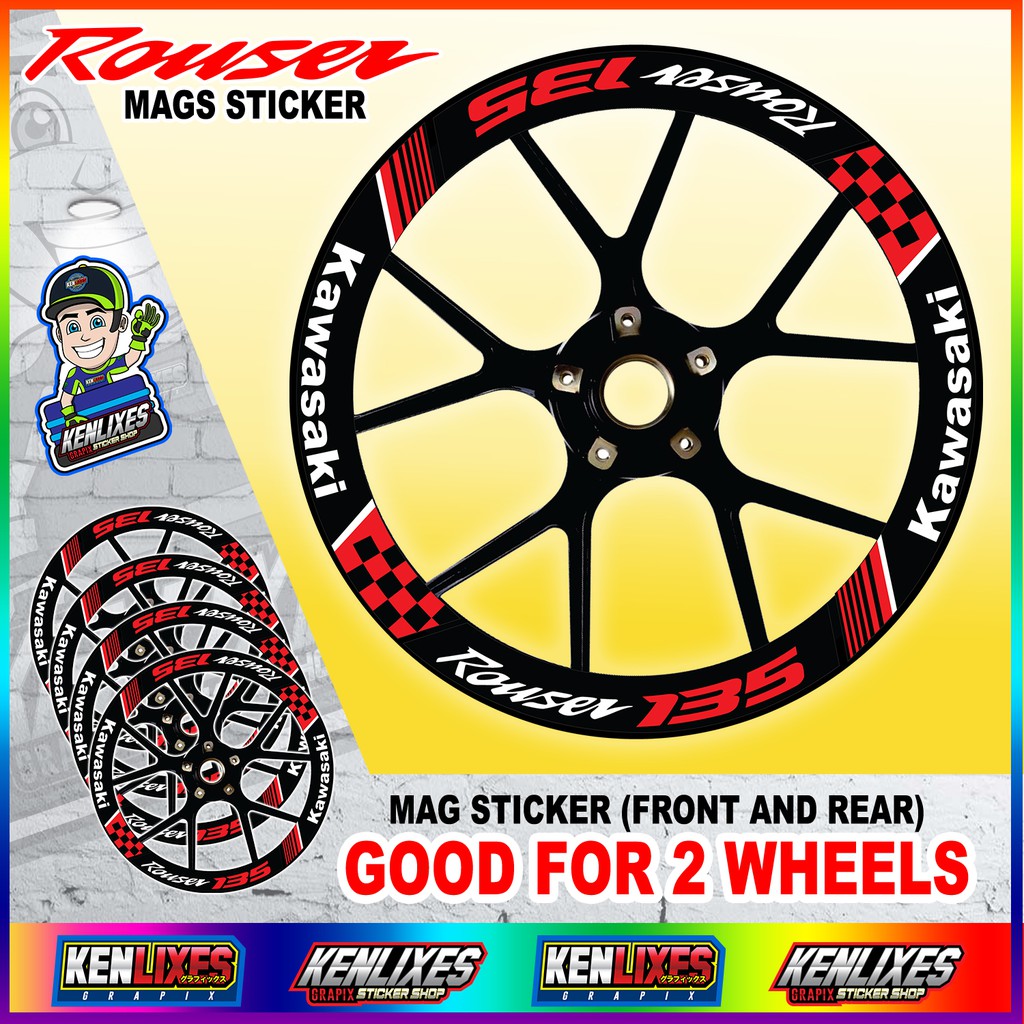 Mags Stickers for Rouser 135 (FRONT & REAR) | Shopee Malaysia
