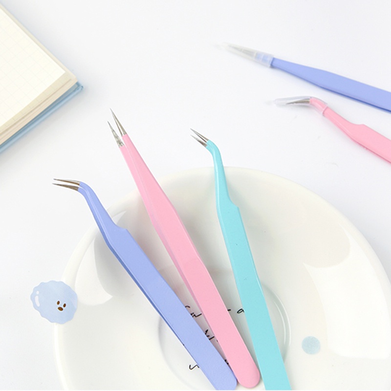 Mr.paper 12 Style Tweezers Candy Color Multifunctional Tweezers ...