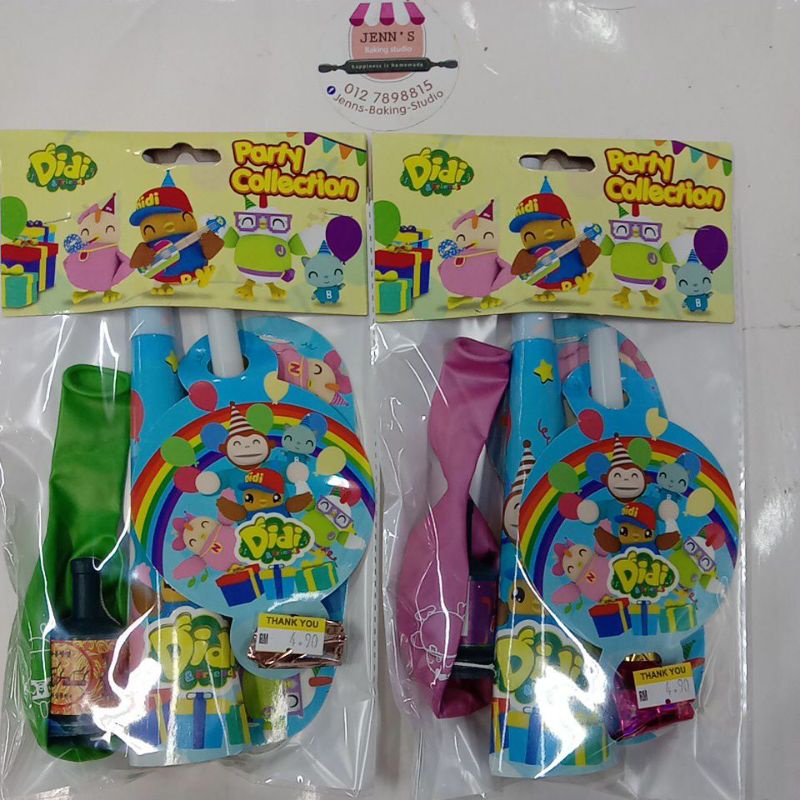 [Ready Stock] DIDI & FRIENDS 10 Pieces Cake Topper Original by Didi and ...