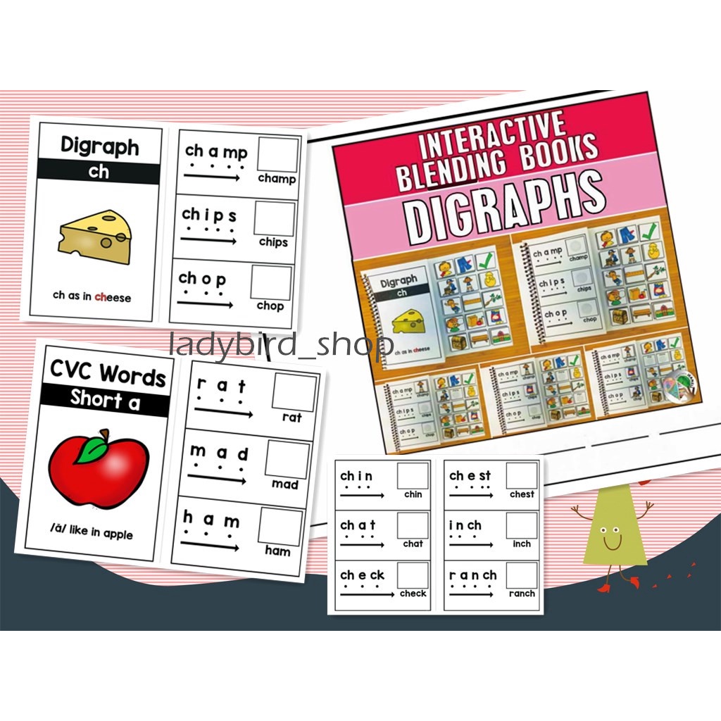 [ebook] **PRINTABLE Preschool Interactive blending book/phonic learning ...