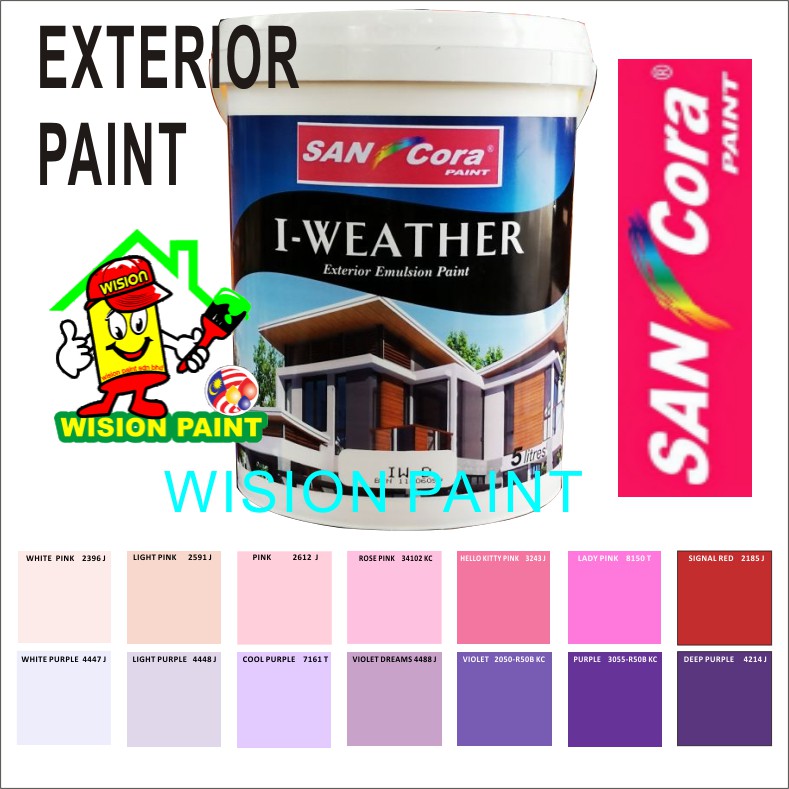 ( 5L ) SANCORA I-WEATHER FOR EXTERIOR / WEATHER PAINT / CAT AIR LUAR ...
