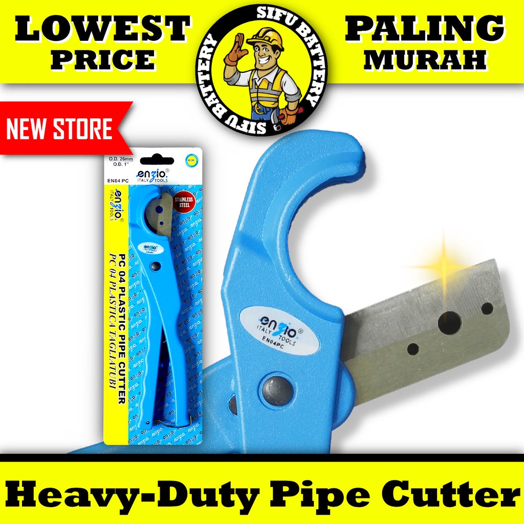 Engio Plastic Pipe Cutter Heavy Duty Alloy Cutter For PVC CPVC POLY PEX ...