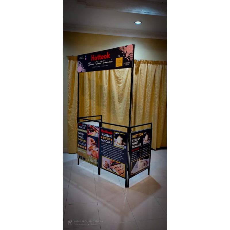 Powder Coating 4x2 Feet Light Duty Stall Lipat/Meja Pasar Malam ...