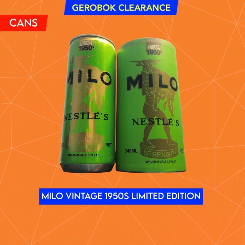Nestlé Milo Vintage 1950s Limited Edition Collection with Milo Tissue ...