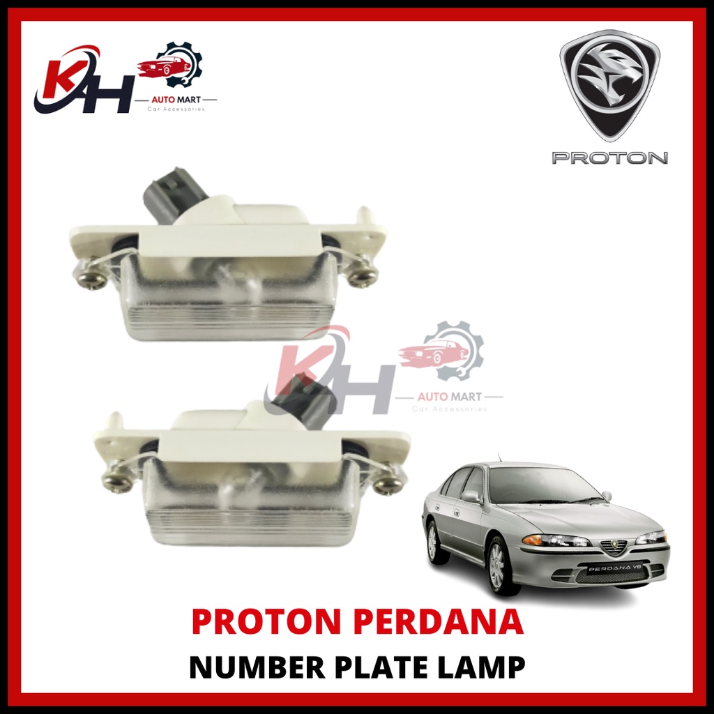 PROTON PERDANA V6 Number Plate Lamp Cover With Bulb Rear License Light ...