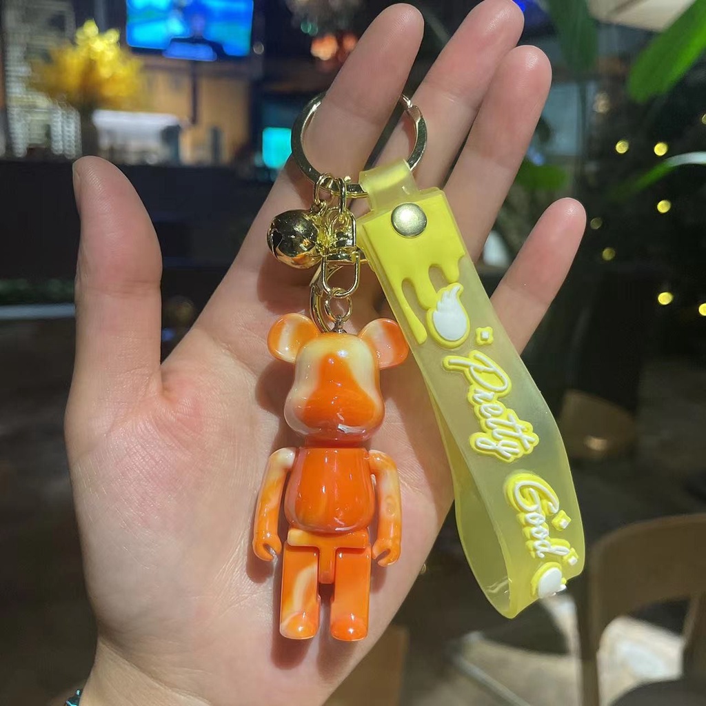 Colorful Cartoon Bearbrick Gloomy Keychain Bag Pendant Birthday Present ...