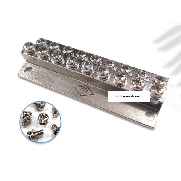 Grounding Platoon Ground Double Row Earth Bar Terminal Block Zero Distribution Box Earthing Main